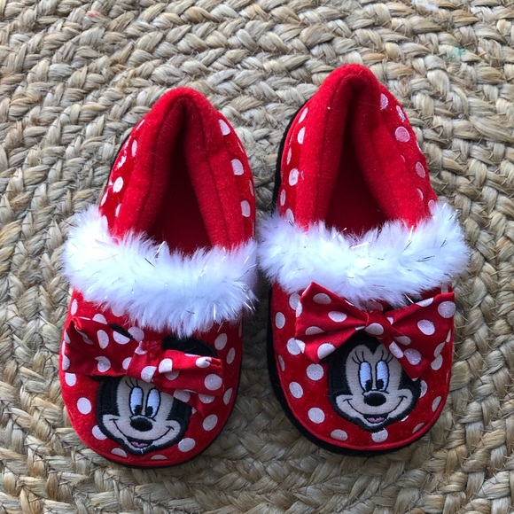 Unknown | Shoes | Minnie Mouse Slippers Red And White 56 | Poshmark